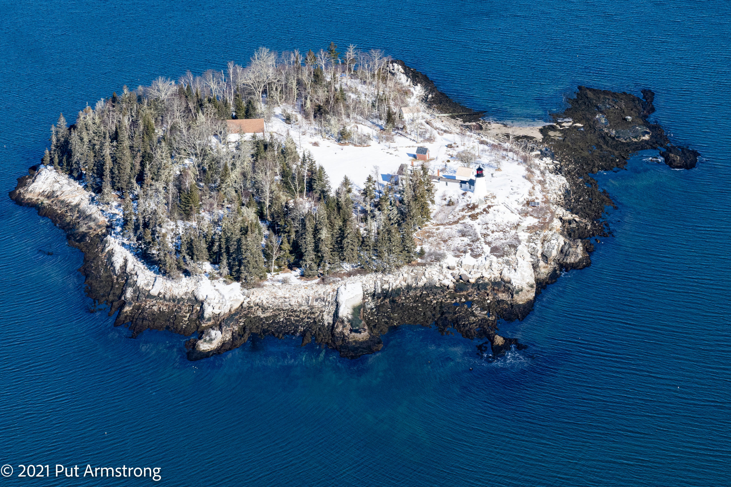 Boothbay to Pen Bay Lighthouses – Androken Aerial